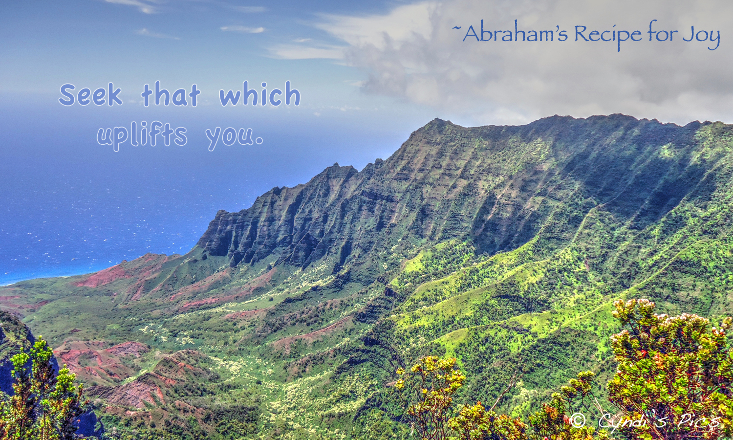 Abraham Hicks ~ Recipe for Joy - Cyndi Combs Empowerment Coaching